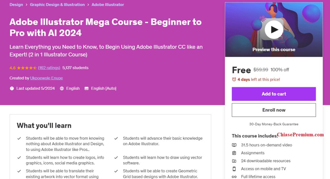 Khoá Học Adobe Illustrator Miễn Phí Từ Cơ Bản đến Nâng Cao 